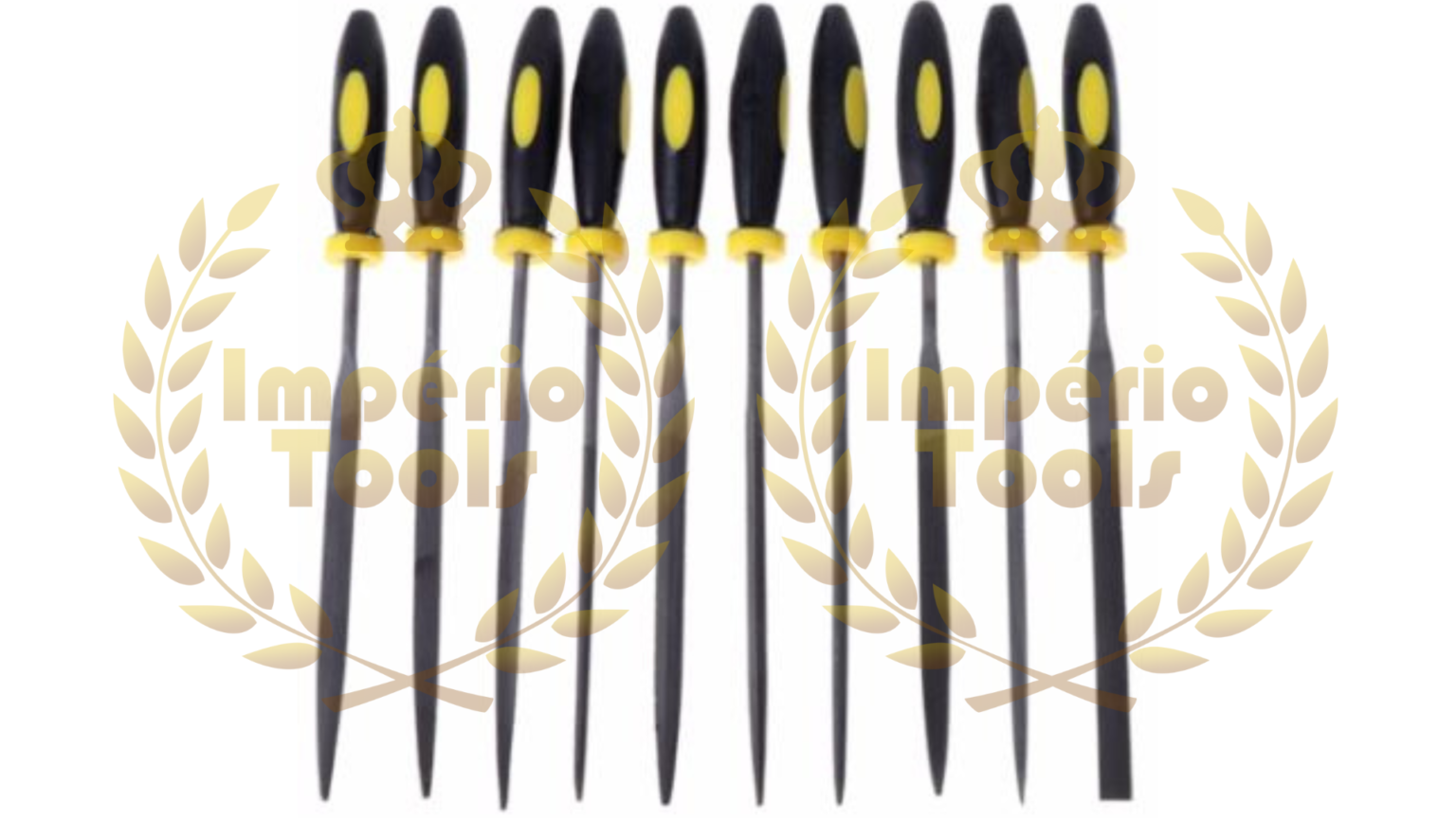 Jogo de lima tipo agulha 10 peças com cabo - Império Tools